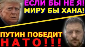 Обзор 312. Зеленский шантажирует НАТО. Трамп угрожает России и Путину. Лавров о реакции запада.