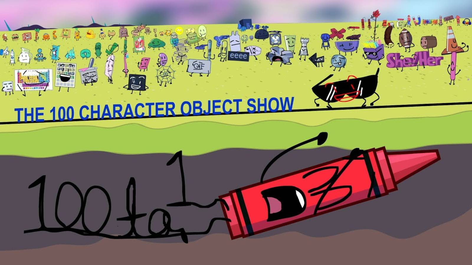 The 100 Character Object Show: All Episodes