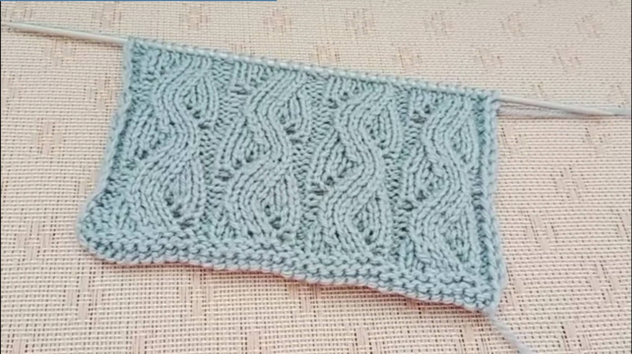 Ажурный узор спицами. Легко, просто, красиво!