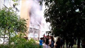 Пожар квартиры в Гомеле по проспекту Октября