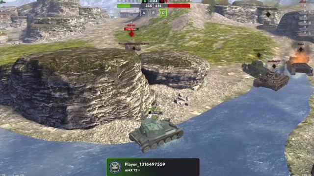 Прокачал целых три танка в танкс блиц!