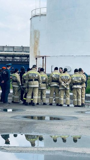 Пожарно-тактические учения в Ломоносовском районе