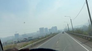Забайкальский Край весь в дыму и Чита тоже! Заправляемся и кушаем в Чите и шагаем дальше!!!