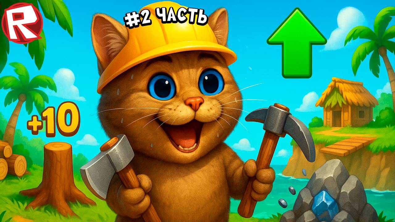 СТРОЮ СВОЙ КЛАССНЫЙ ОСТРОВ В ОКЕАНЕ 2 часть 🙀 ИГРА РОБЛОКС ПОСТОЙ СВОЙ ОСТРОВ