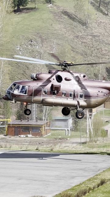 Посадка Ми-8 в Горном Алтае #aviation #altay