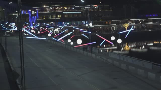 Челябинск 2024. Световое оформление мостов.