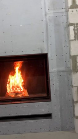 Простой монтаж дровяной топки АСТОВ ПС 10080 в короб под отделку #камин #fireplace #дизайн #астов