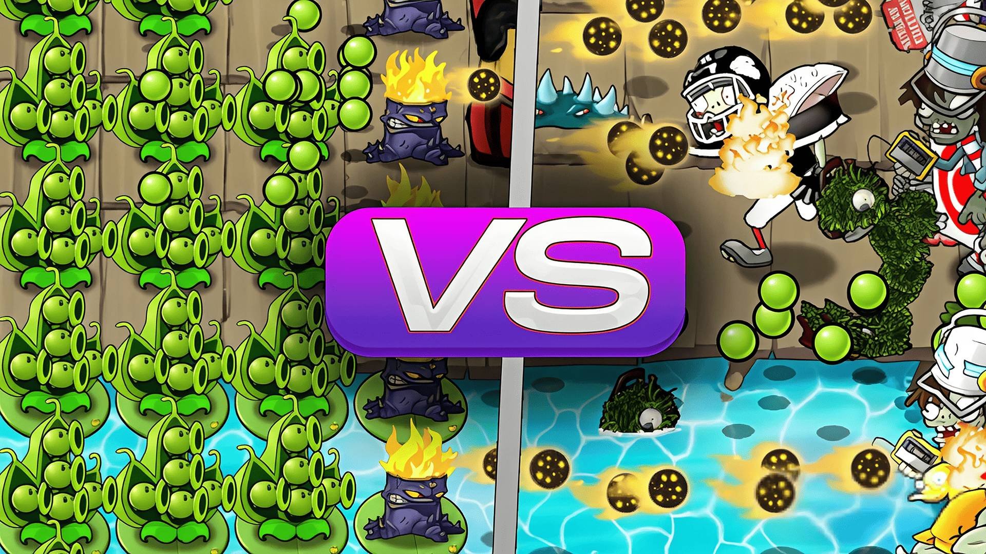 PvZ Phidition: ОГНЕННЫЕ ПНИ + СУМАСШЕДШИЕ ГОРОХИ = НЕПРОБИВАЕМАЯ ОБОРОНА 🔥🛡️