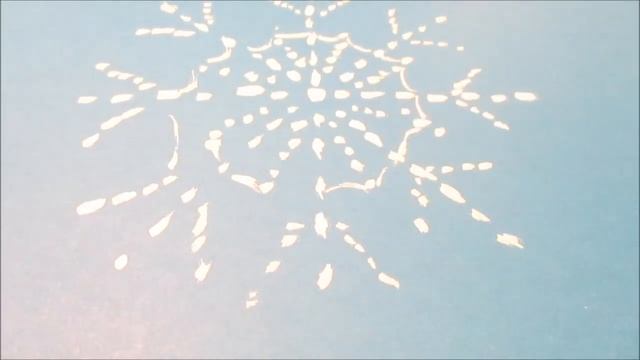 Рисуем снежинку наоборот :)