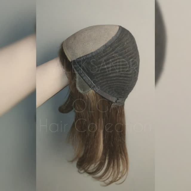 ПАРИК combo - на моно (с имитацией кожи головы) #парик #монопарик #натуральныйпарик #изделияизволос