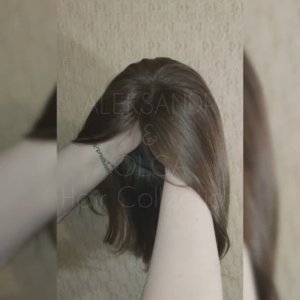 ПАРИК combo - на моно (с имитацией кожи головы) #парик #монопарик #натуральныйпарик #изделияизволос