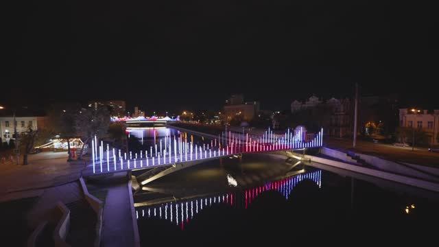 Астрахань 2025. Световое оформление мостов.