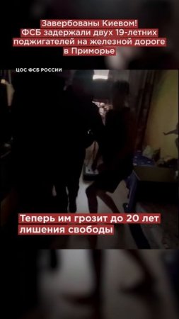Завербованы Киевом! ФСБ задержали двух 19-летних поджигателей на железной дороге в Приморье