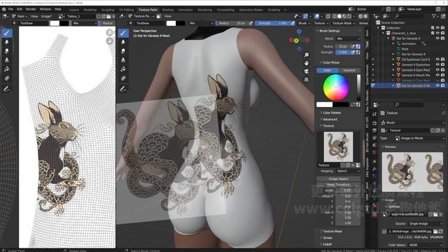 06-3.  Adding Makeup, Tattoos, And Other Skin Features
