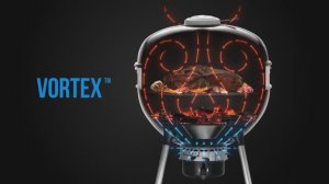 VORTEX™ - система управления жаром в сферических угольных грилях Napoleon PRO22K-LEG-3