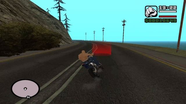 GTA San Andreas Порочный остров - Гонка на мотоцикле