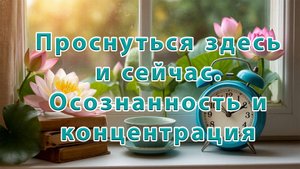 Проснуться здесь и сейчас. Осознанность и концентрация