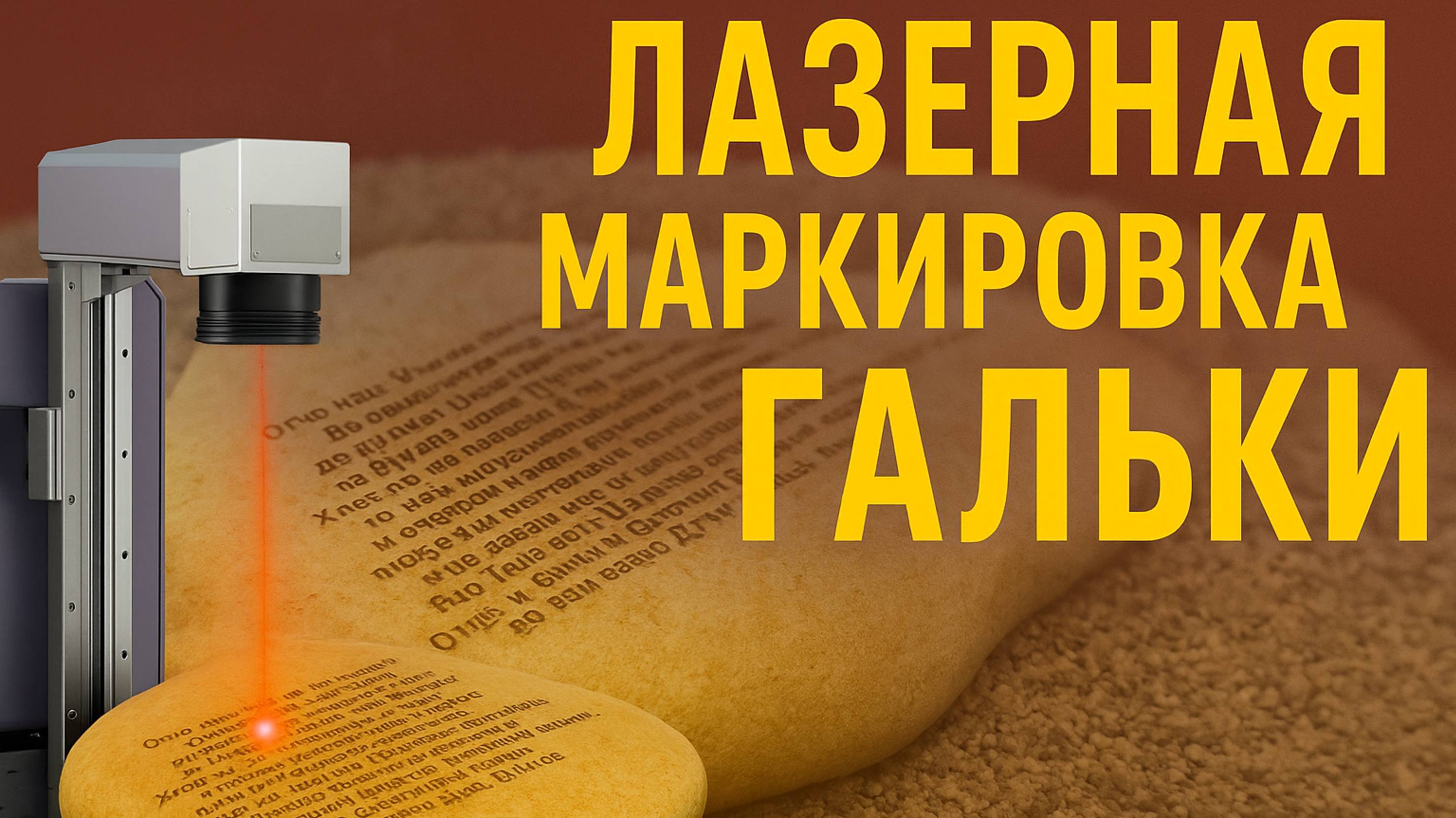 Лазерная гравировка гальки