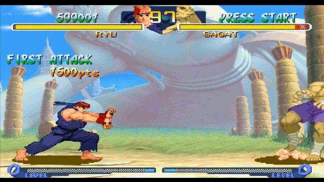 Street Fighter Alpha 2 - Ryu Playthrough (PSX)