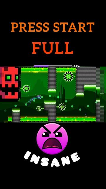 PRESS START ПОЛНАЯ ВЕРСИЯ!!! GD SubZero ГД СабЗиро Геометри Даш Geometry Dash INSANE