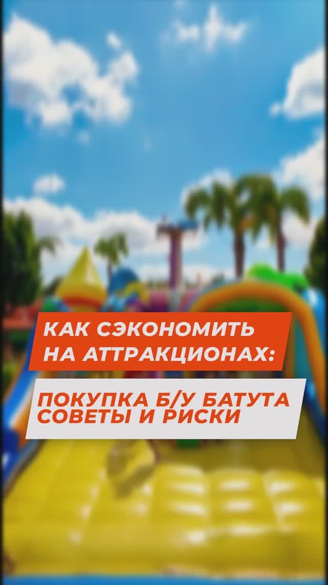 Как сэкономить на аттракционах: покупка б/у батута | Cоветы и риски