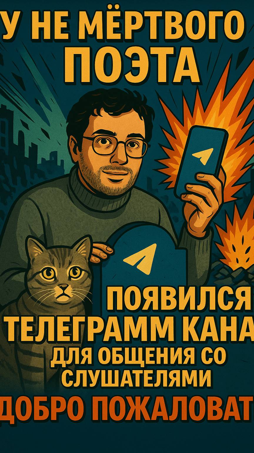 Телеграмм! Музыкальная новость! У немёртвого поэта появился Телеграмм! https://t.me/nemertviypoet