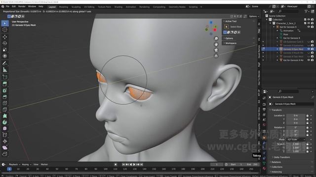 04-3.  Unique Character Through Simple Sculpting In Blender