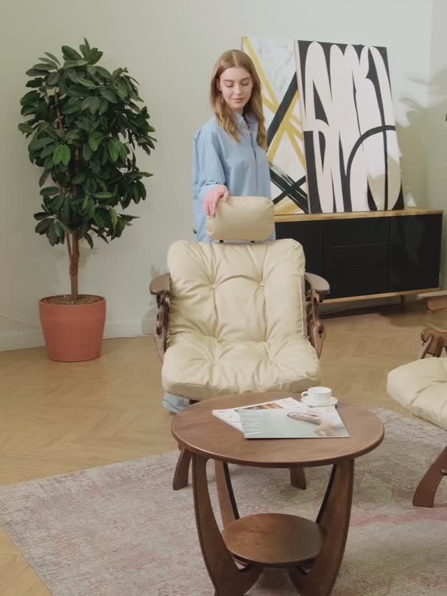 Видеообзор мебели в интерьере с моделью