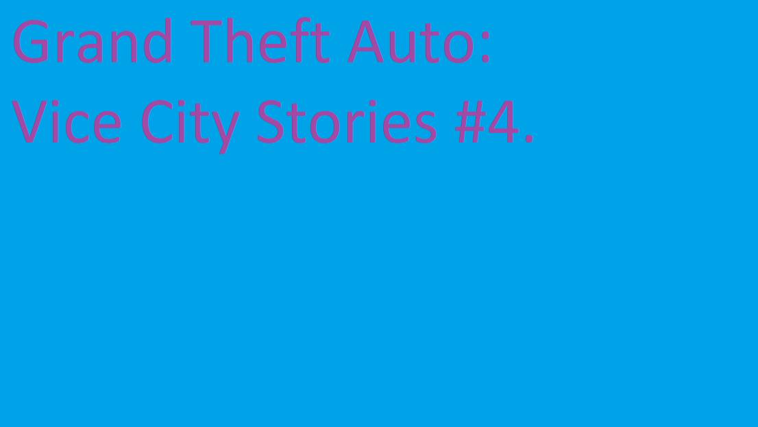 ПРОХОЖДЕНИЕ GRAND THEFT AUTO: VICE CITY STORIES: #4.
