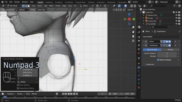 9. Modeling the Upper Body of Character