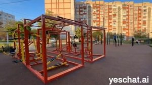Уличный спортивный комплекс с тренажерами Березка Kidyclub W40K-FS KIDYCLUB.RU
