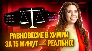 ВСЁ О ХИМИЧЕСКОМ РАВНОВЕСИИ для ЕГЭ за 15 минут | Химия ЕГЭ Умскул