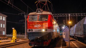 Прицепка и отцепка локомотивов на станциях Москва-Ярославская, Данилов, Обозерская.