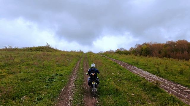 Преследование мотоцикла дроном