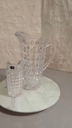 НАБОР ДЛЯ ВОДЫ 7 ПРЕДМЕТОВ CRYSTALITE BOHEMIA "ДИАМАНД /БЕЗ ДЕКОРА" / 088056