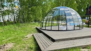 Купольная беседка D 5,5 м для отдыха на даче| Заказать 📲 8(993) 370-44-00