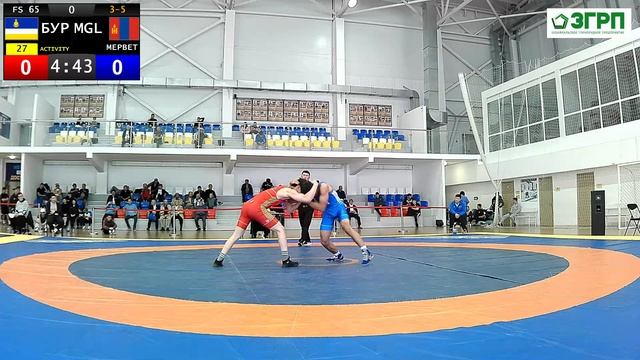 Финал 3-5. 65 кг. Будаев Вячеслав (Бурятия) - Мервет Аманбек (Монголия)