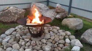 Костровая чаша на ножках для дачи