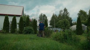 Про новый электрический триммер Man Craft  и уборка участка
