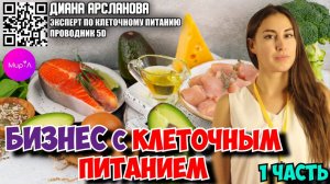 Диана Арсланова. Бизнес с клеточным питание. Часть 1