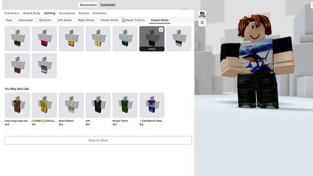 Мне брат делает аватар в роблокс