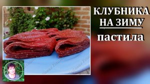 ПАСТИЛА ИЗ КЛУБНИКИ  Десерт Заготовка на зиму Лакомство