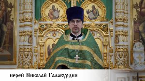 иерей Николай Галабурдин, проповедь в праздник Святой Троицы