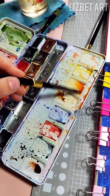 Веселый мальчишка🙃#tiktok #shorts #art #watercolor #lizbet #asmr