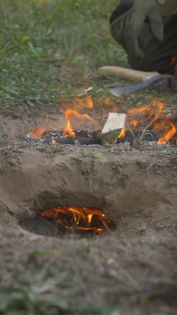 Сделал еду на ПОДЗЕМНОМ ОГНЕ