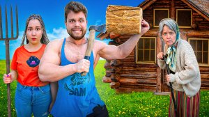 24 Часа в Деревне у Бабушки!