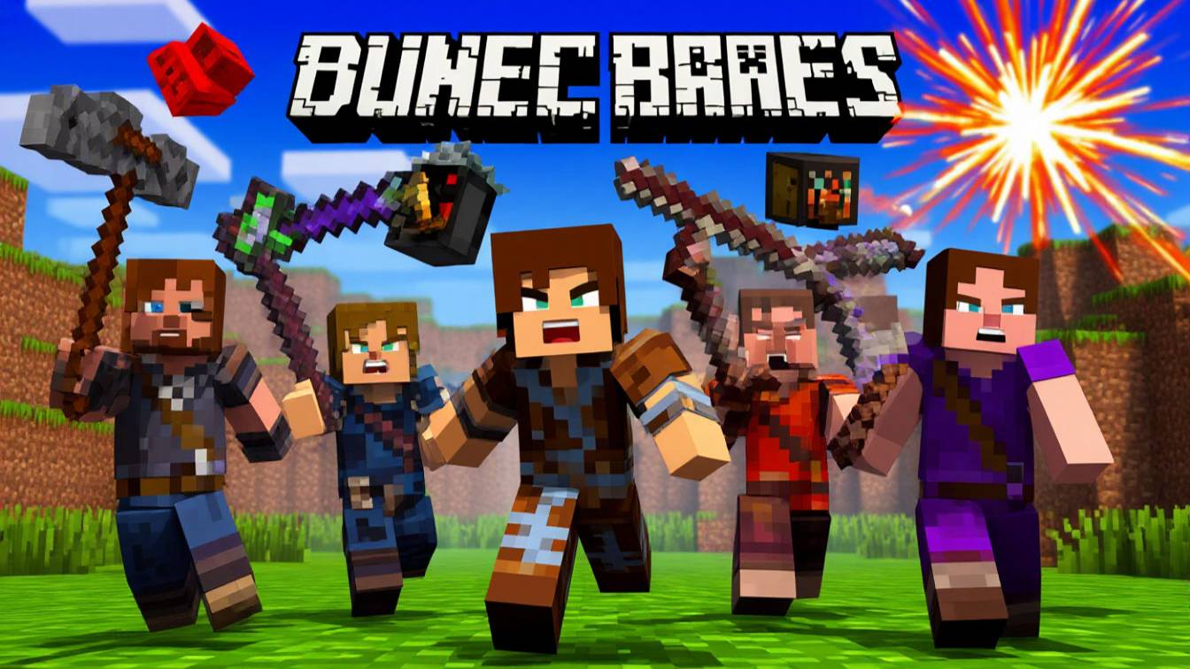 🎮 [MINECRAFT TABS-СТИЛЬ] АБСУРДНЫЕ БИТВЫ И ПИКСЕЛЬНЫЙ ХАОС!