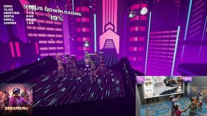 Запись игры/онлайн стрима от 08.06.2025 г. / День Рождения / VR-игра Космическая стрельба /6 игроков