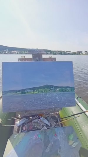 Пленэр с лодки в Верхних Сергах
