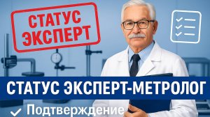 Подтверждение  соответствия специалистов 
по метрологии статусу эксперт-метролог